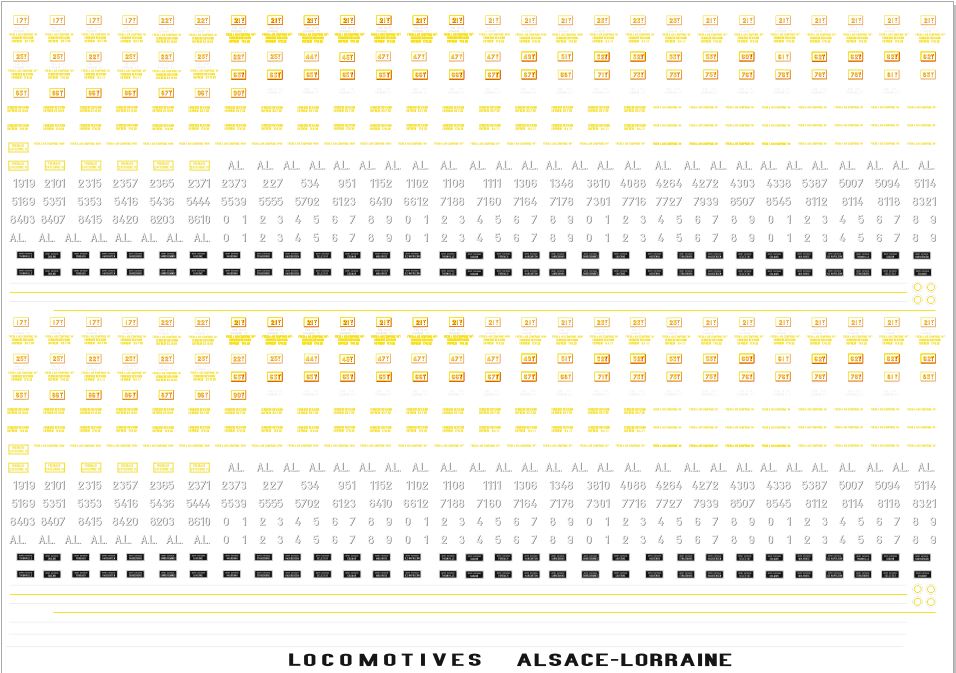 Locomotives AL - Chemins de Fer en Alsace Lorraine
